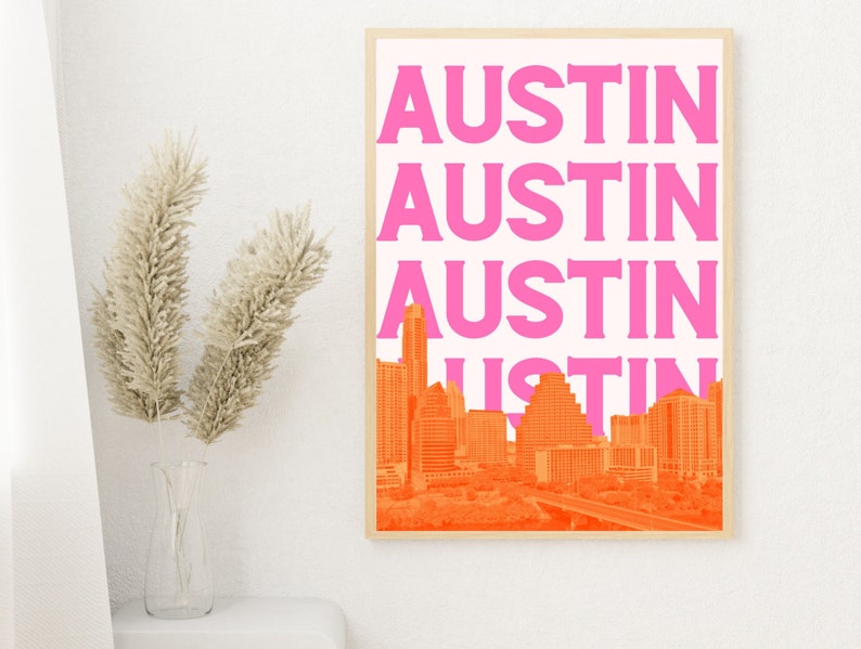 Austin Wall Art Austin Texas Print Austin Skyline Austin - Etsy