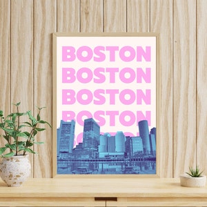Boston Print Boston Wall Art Boston Poster Boston Art Print Boston ...