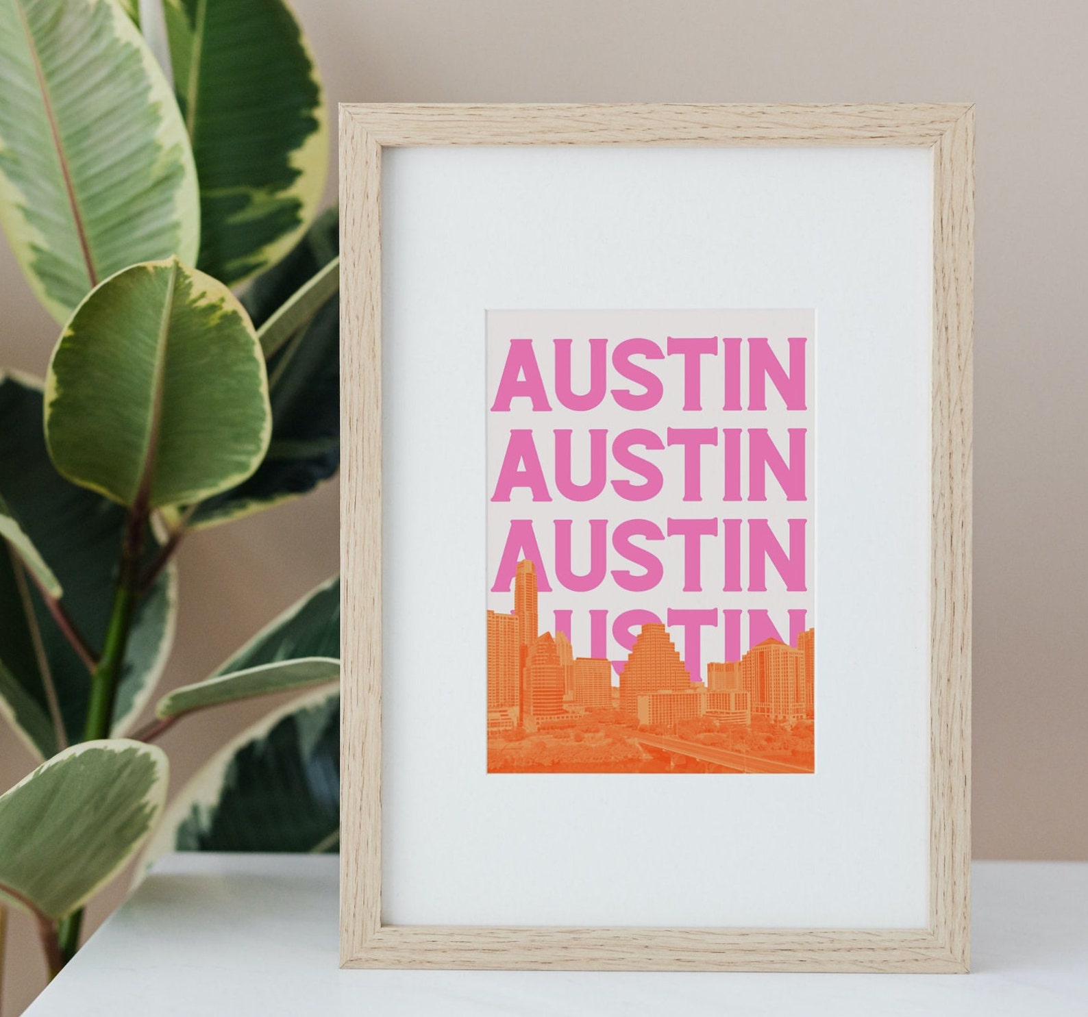 Austin Wall Art Austin Texas Print Austin Skyline Austin - Etsy