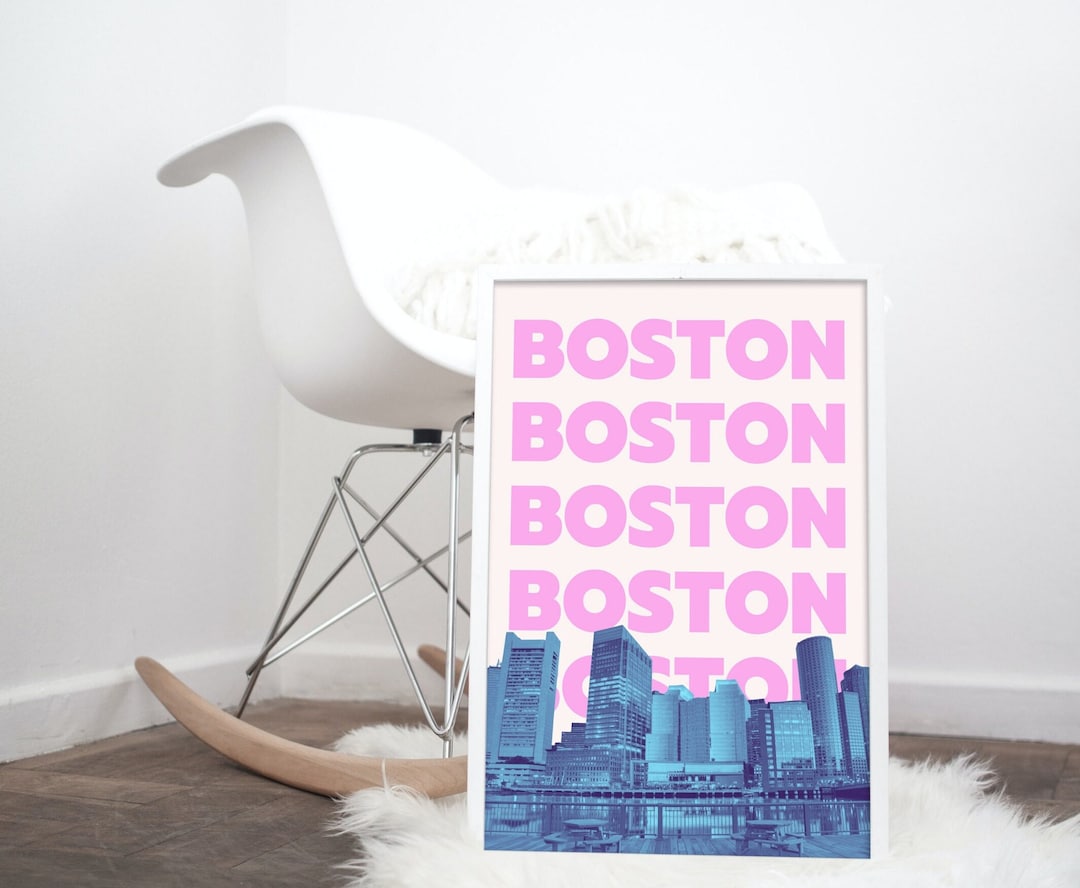 Boston Print Boston Wall Art Boston Poster Boston Art Print Boston ...