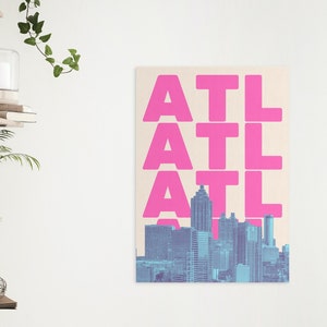 Atlanta Wall Art Atlanta Print Atlanta GA Atlanta Wall Decor ATL Poster ...