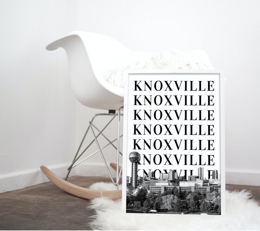 Knoxville Skyline Knoxville Print Tennessee Decor Knoxville Poster ...