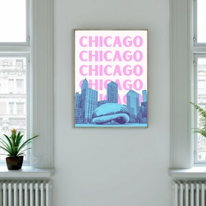 Chicago Print Chicago Art Chicago Poster Chicago Art Print Chicago Wall ...
