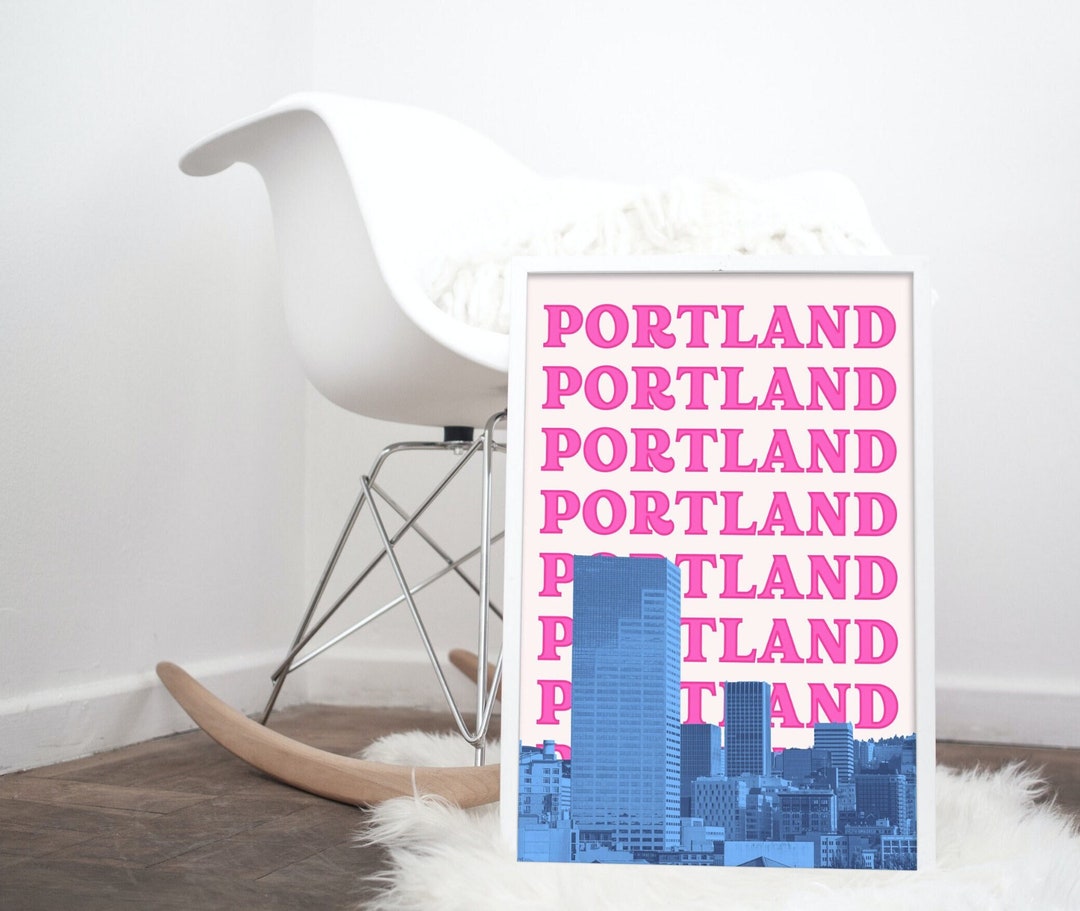 Portland Print Portland Oregon Wall Art Portland Oregon - Etsy