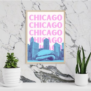 Chicago Print Chicago Art Chicago Poster Chicago Art Print Chicago Wall ...