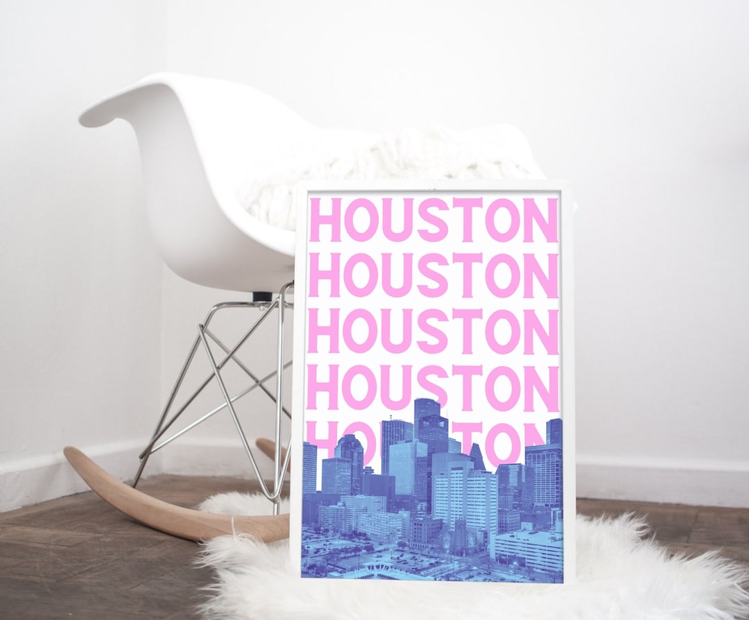 Houston Wall Art | Houston Print | Houston Skyline | Houston Art Print ...