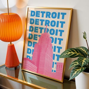 Detroit Print | Detroit Wall Art | Detroit Art Print | Detroit Sign ...