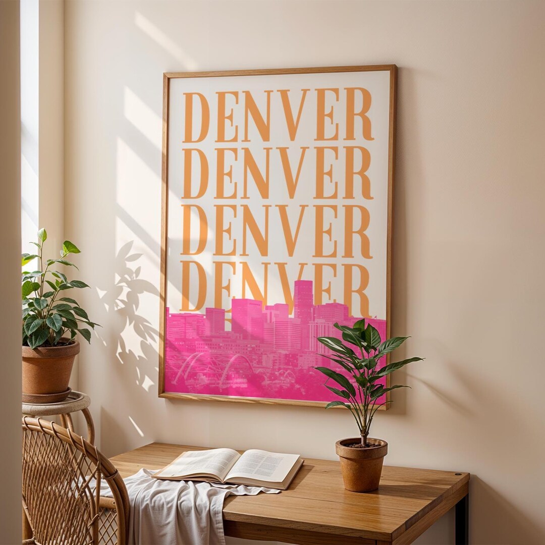 Denver Wall Art Print Digital Download Colorado Wall Decor Denver ...