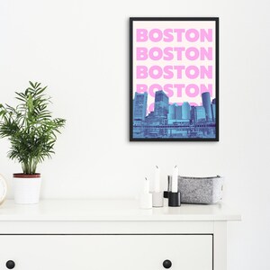 Boston Print Boston Wall Art Boston Poster Boston Art Print Boston ...