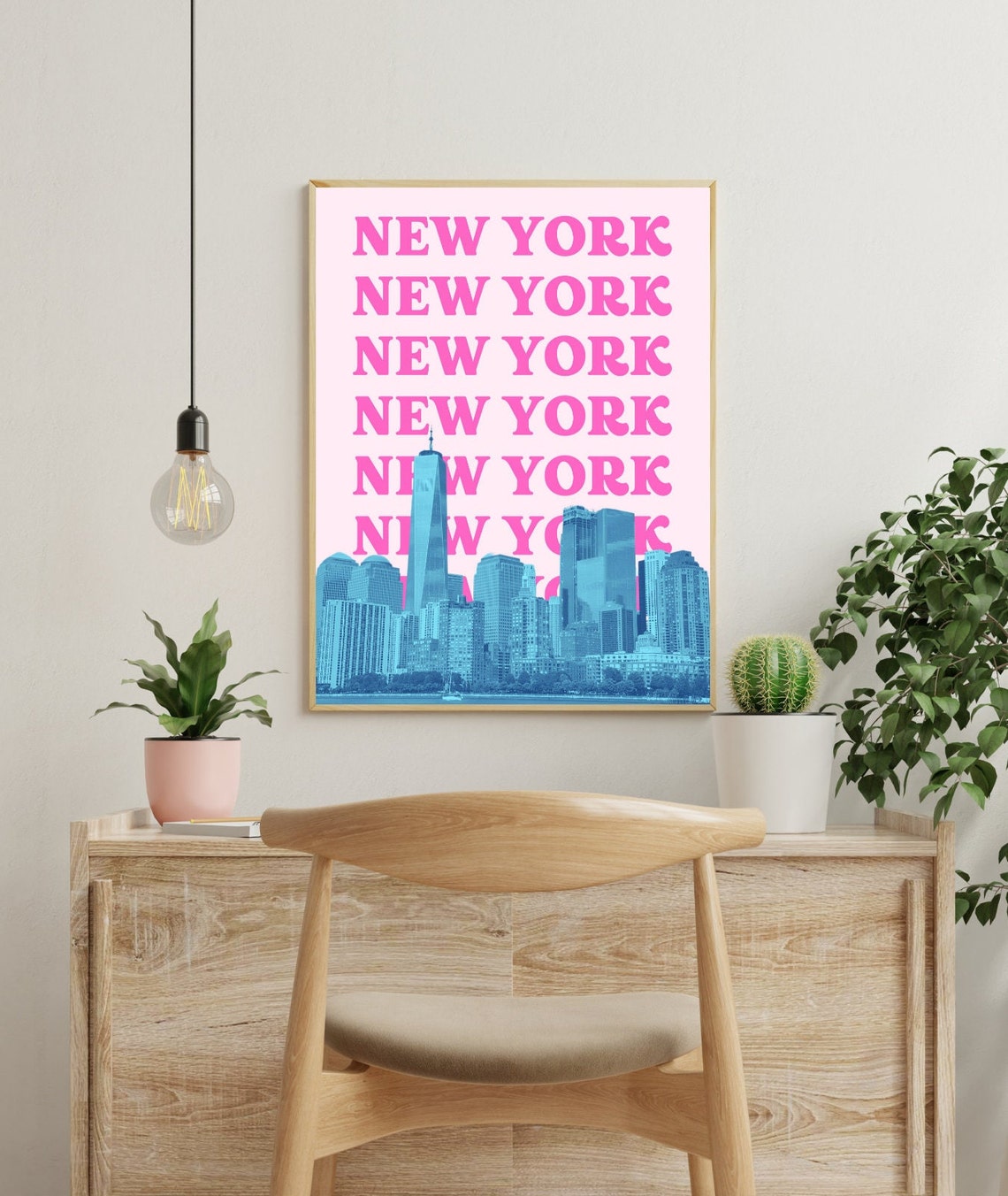 New York Poster New York City Art New York Skyline New - Etsy