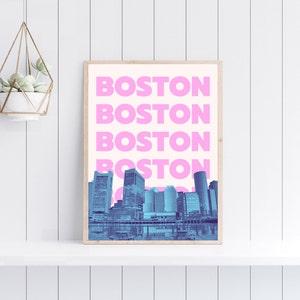 Boston Print Boston Wall Art Boston Poster Boston Art Print Boston ...