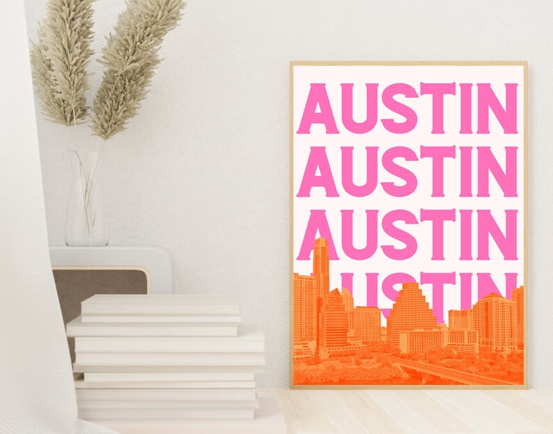 Austin Wall Art Austin Texas Print Austin Skyline Austin - Etsy