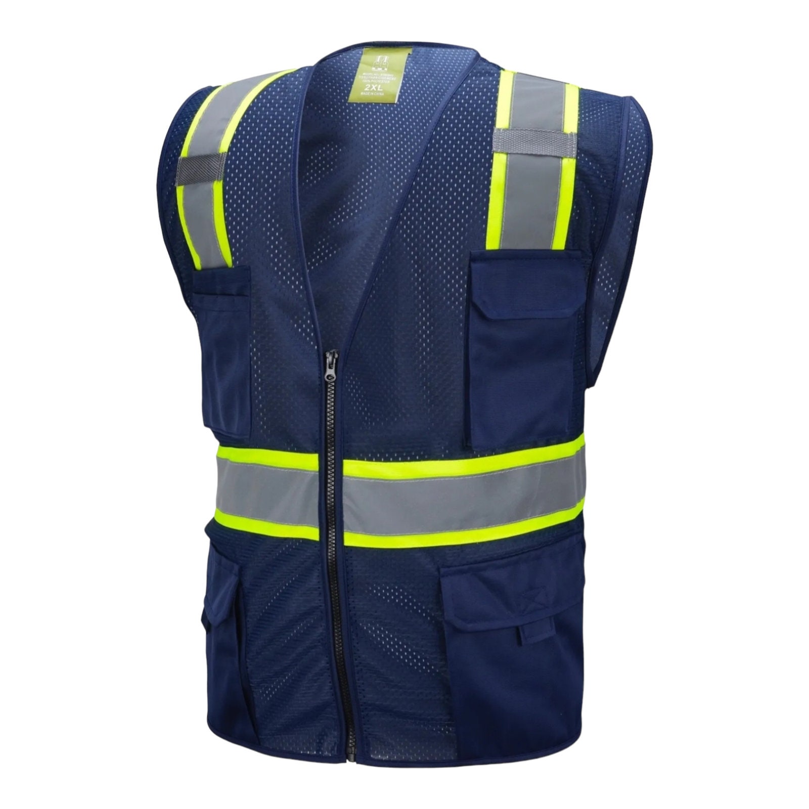 Class 2 Navy Blue Safety Vest - Etsy