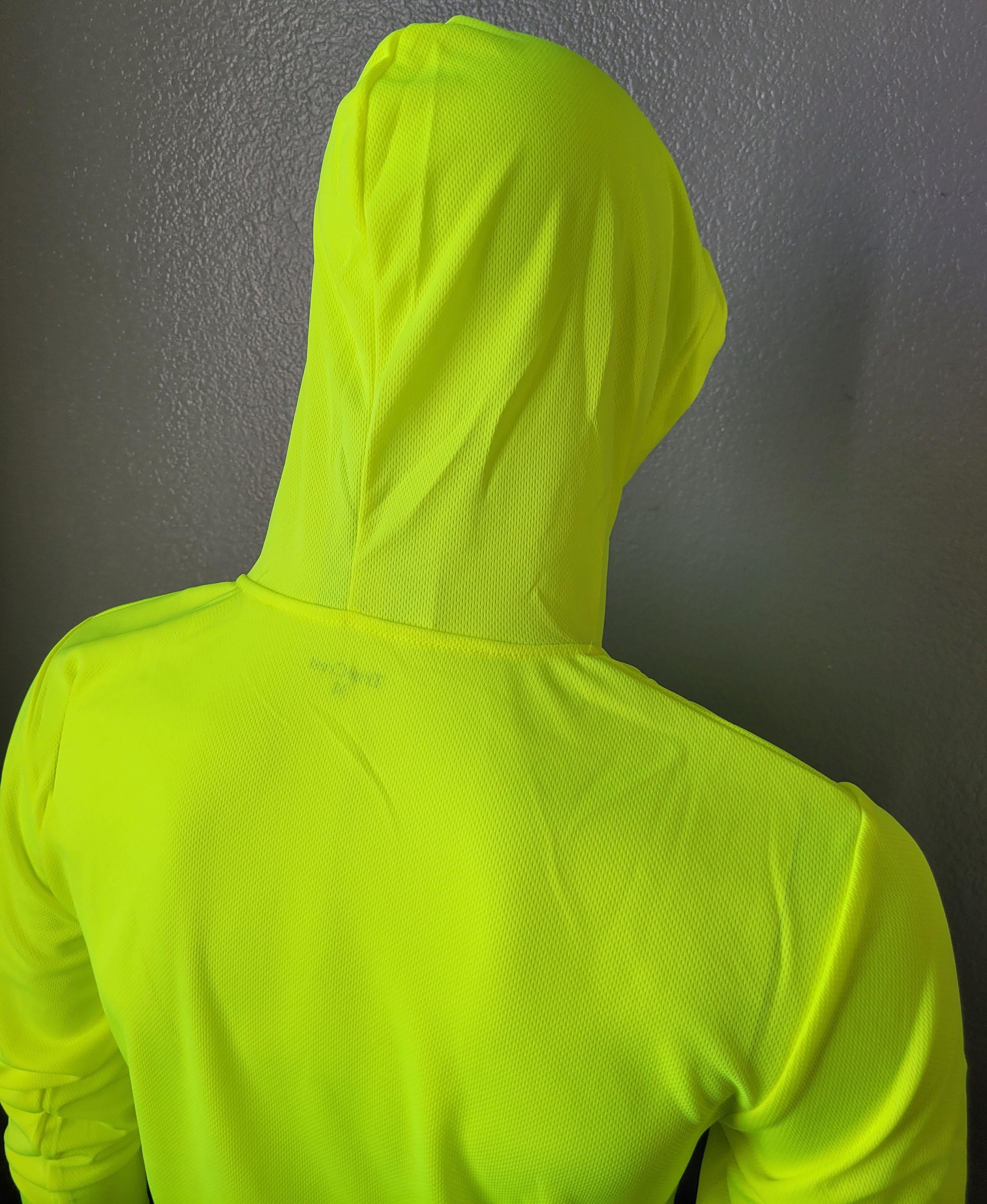 Safety Green Quick Dry Long Sleeve Hooded Shirt - Etsy