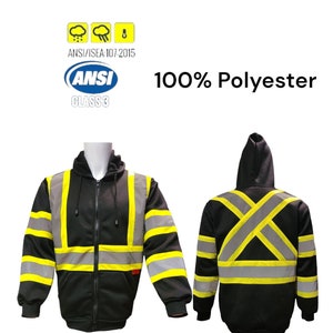 Class 2 Black Safety Sweatshirt - Etsy