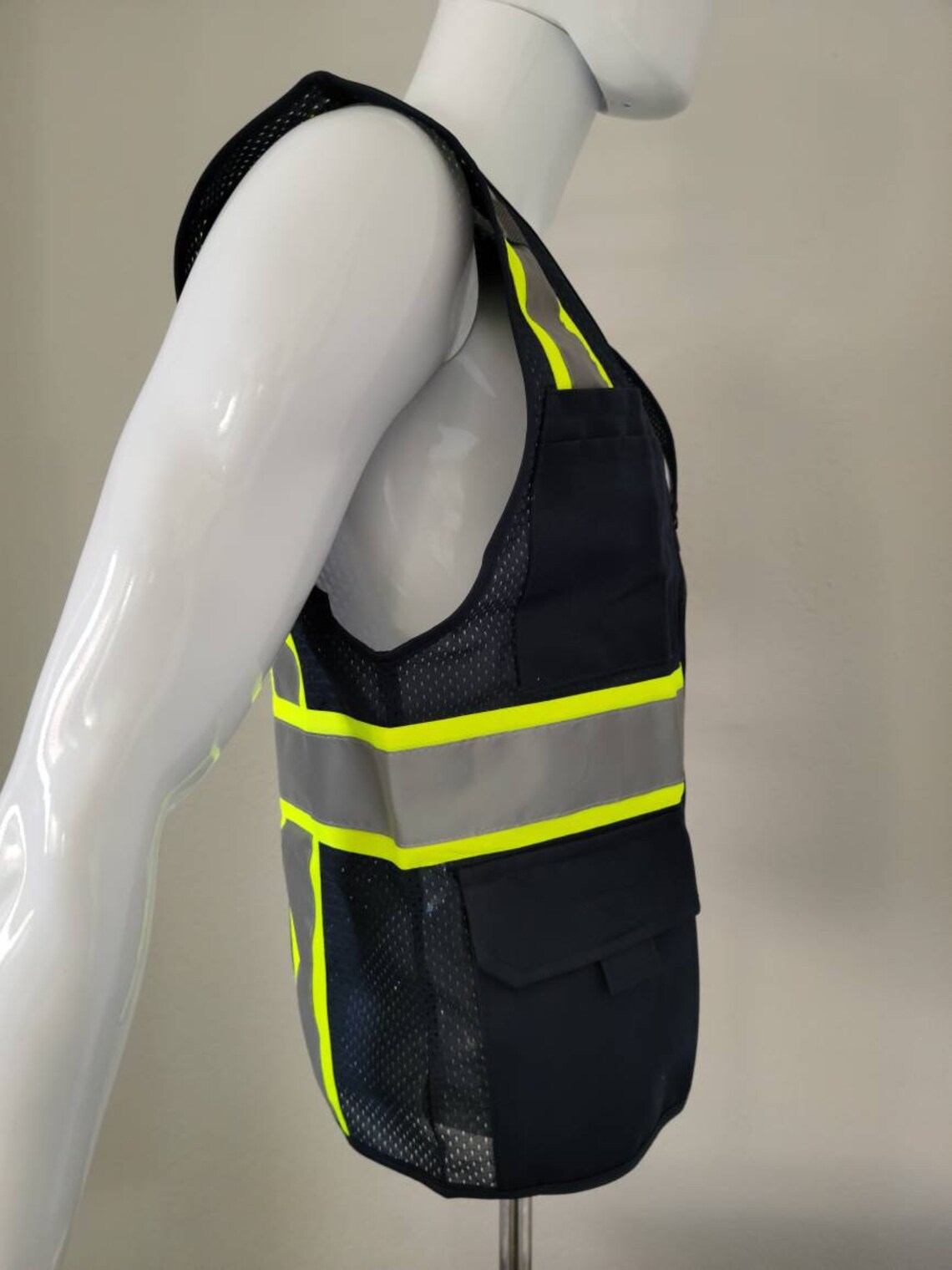 Class 2 Navy Blue Safety Vest - Etsy