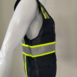 Class 2 Navy Blue Safety Vest - Etsy