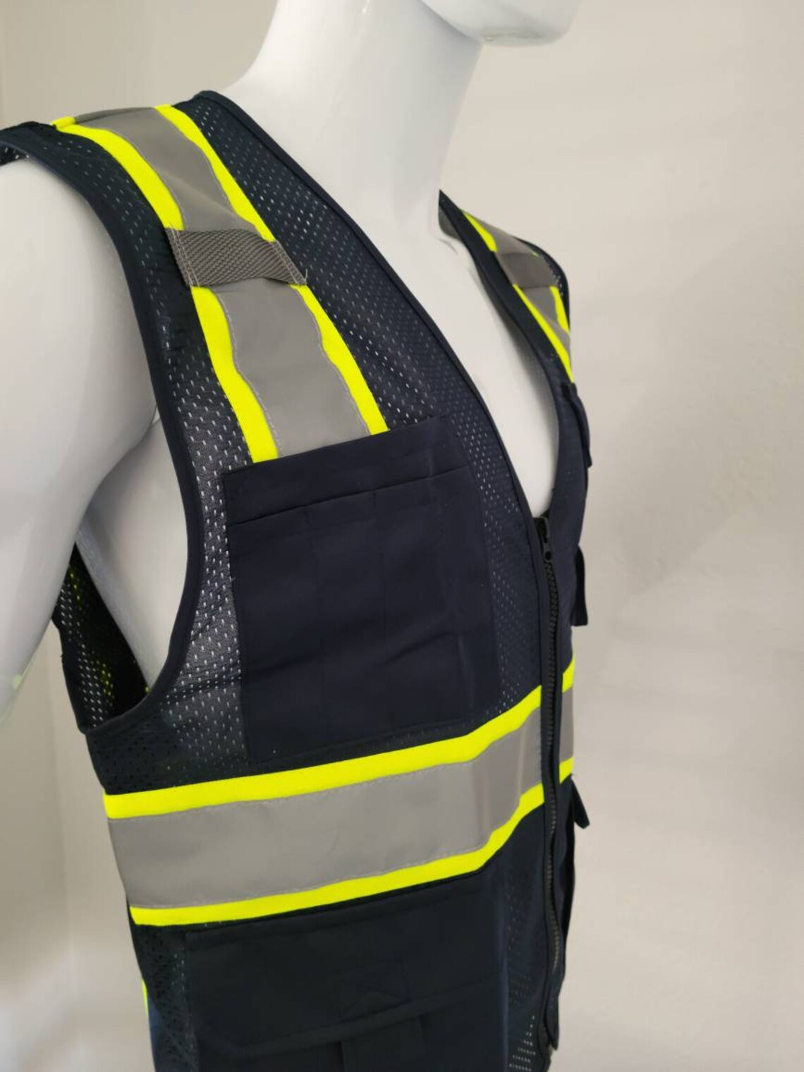 Class 2 Navy Blue Safety Vest - Etsy