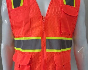 Class 2 Navy Blue Safety Vest - Etsy