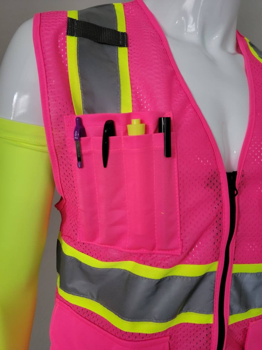 Class 2 Pink Safety Vest - Etsy