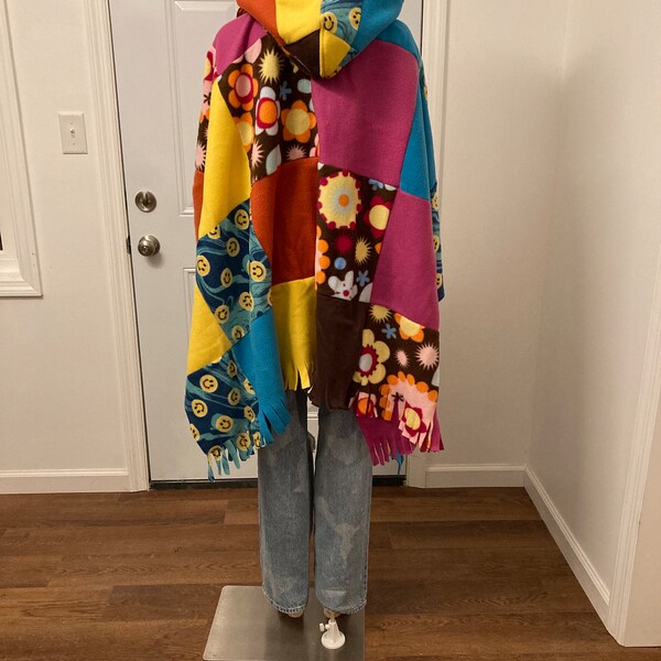 Fleece Poncho - Etsy