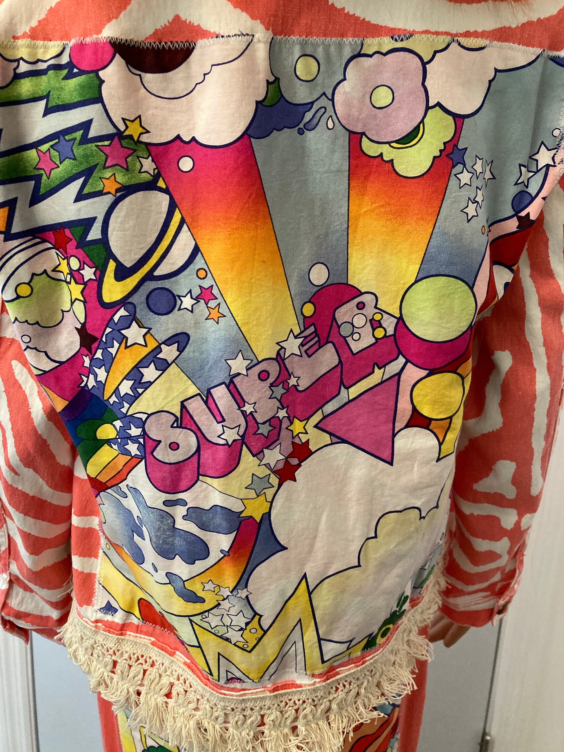 Peter Max Inspired Pop Art Jacket - Etsy