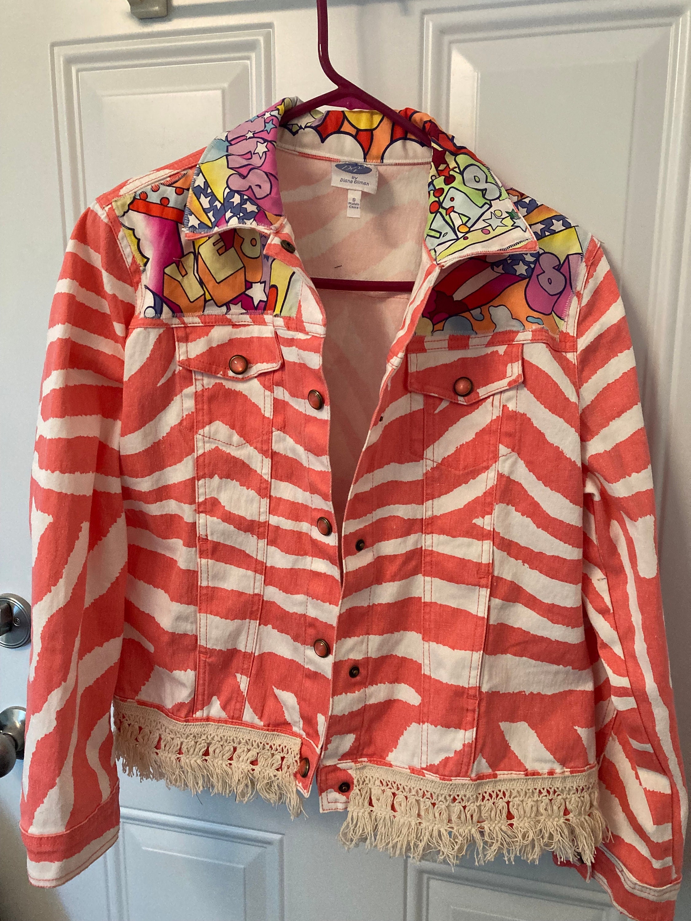 Peter Max Inspired Pop Art Jacket - Etsy