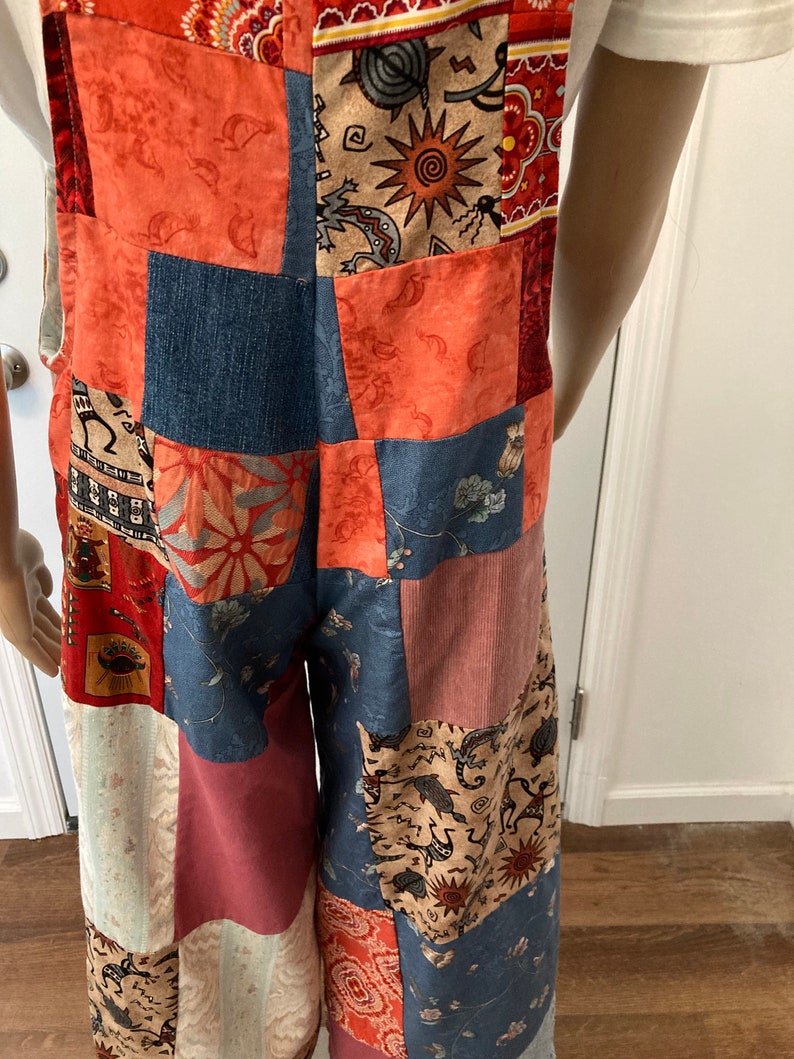 Patchwork Overalls - Etsy