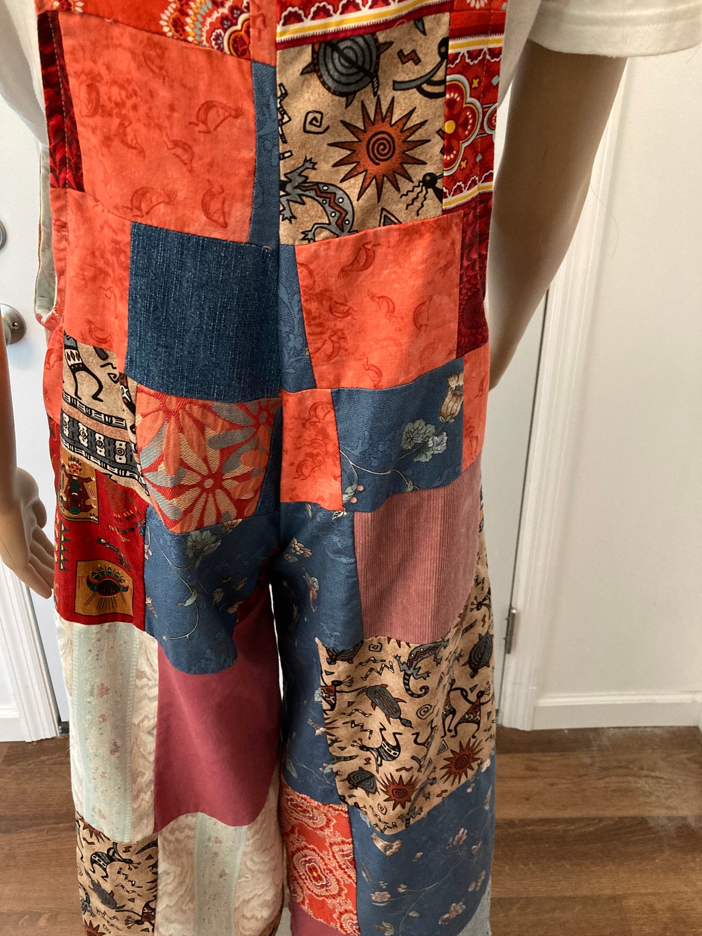 Patchwork Overalls - Etsy