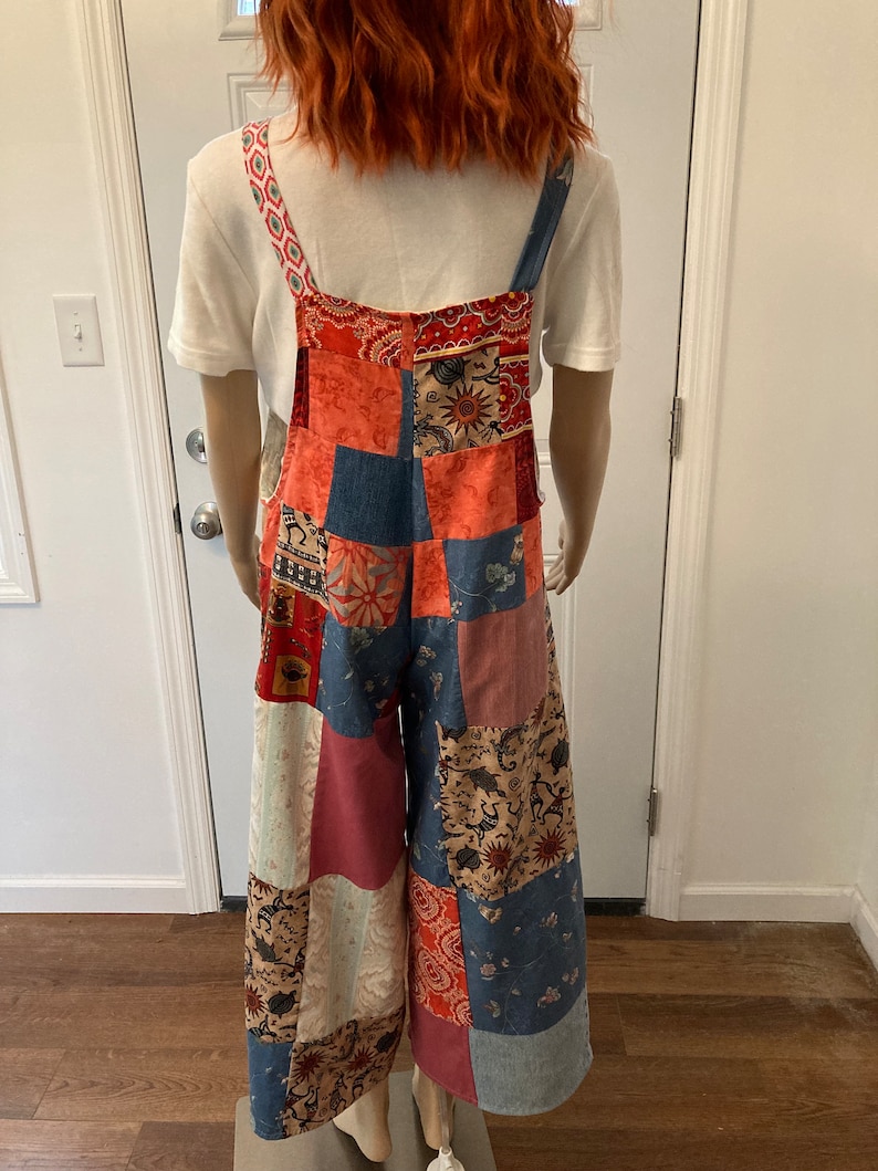 Patchwork Overalls - Etsy
