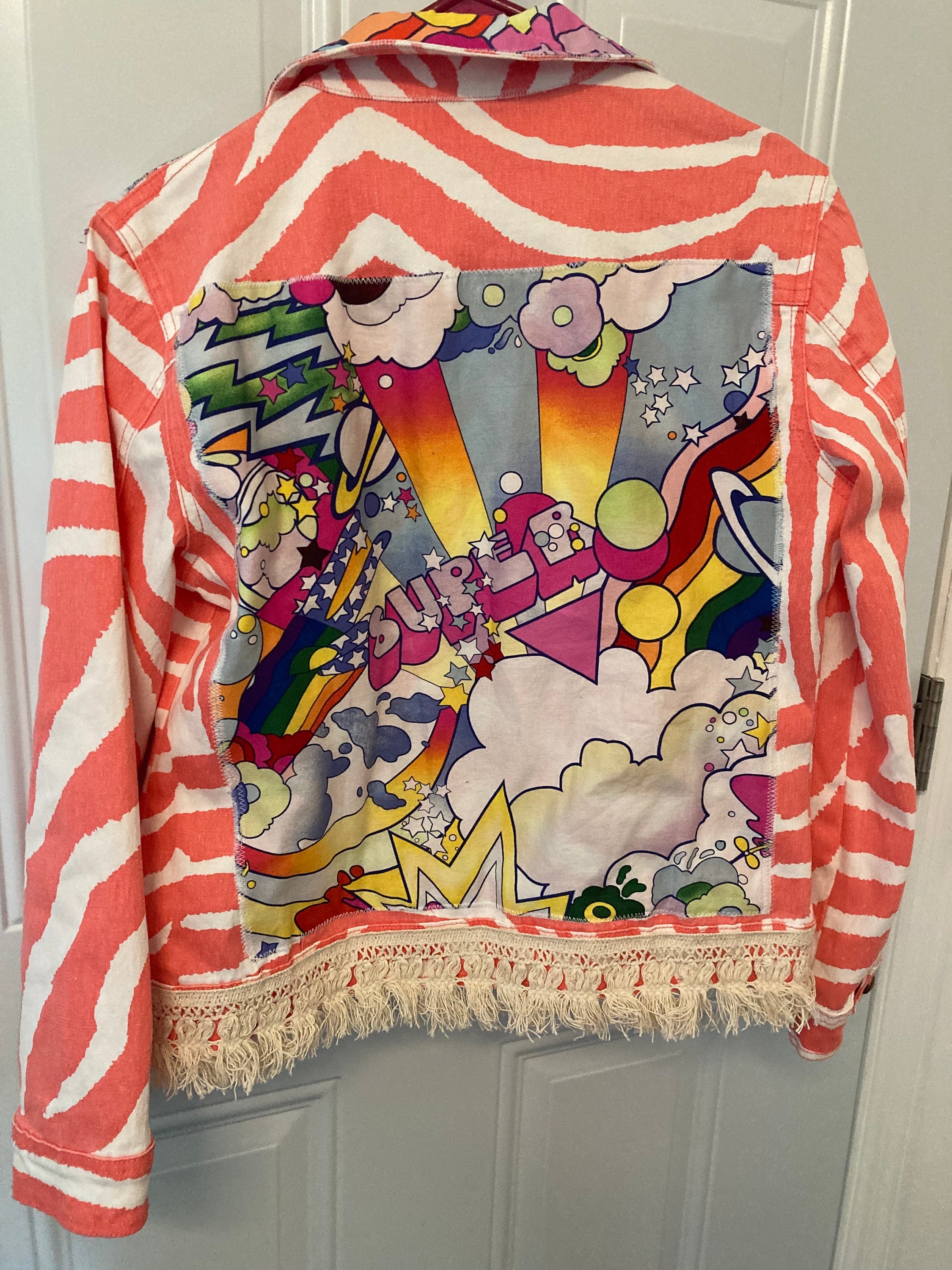 Peter Max Inspired Pop Art Jacket - Etsy