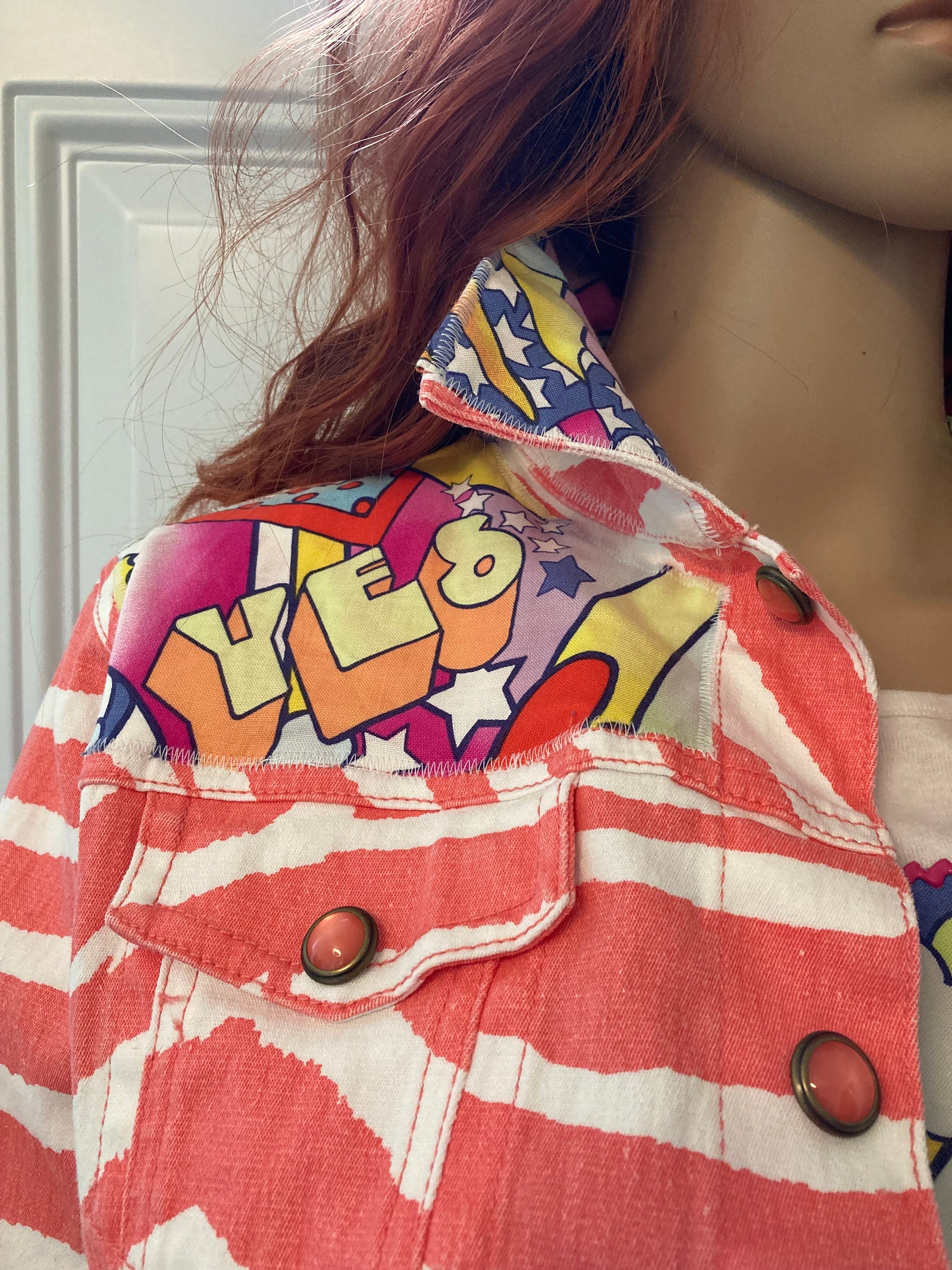 Peter Max Inspired Pop Art Jacket - Etsy