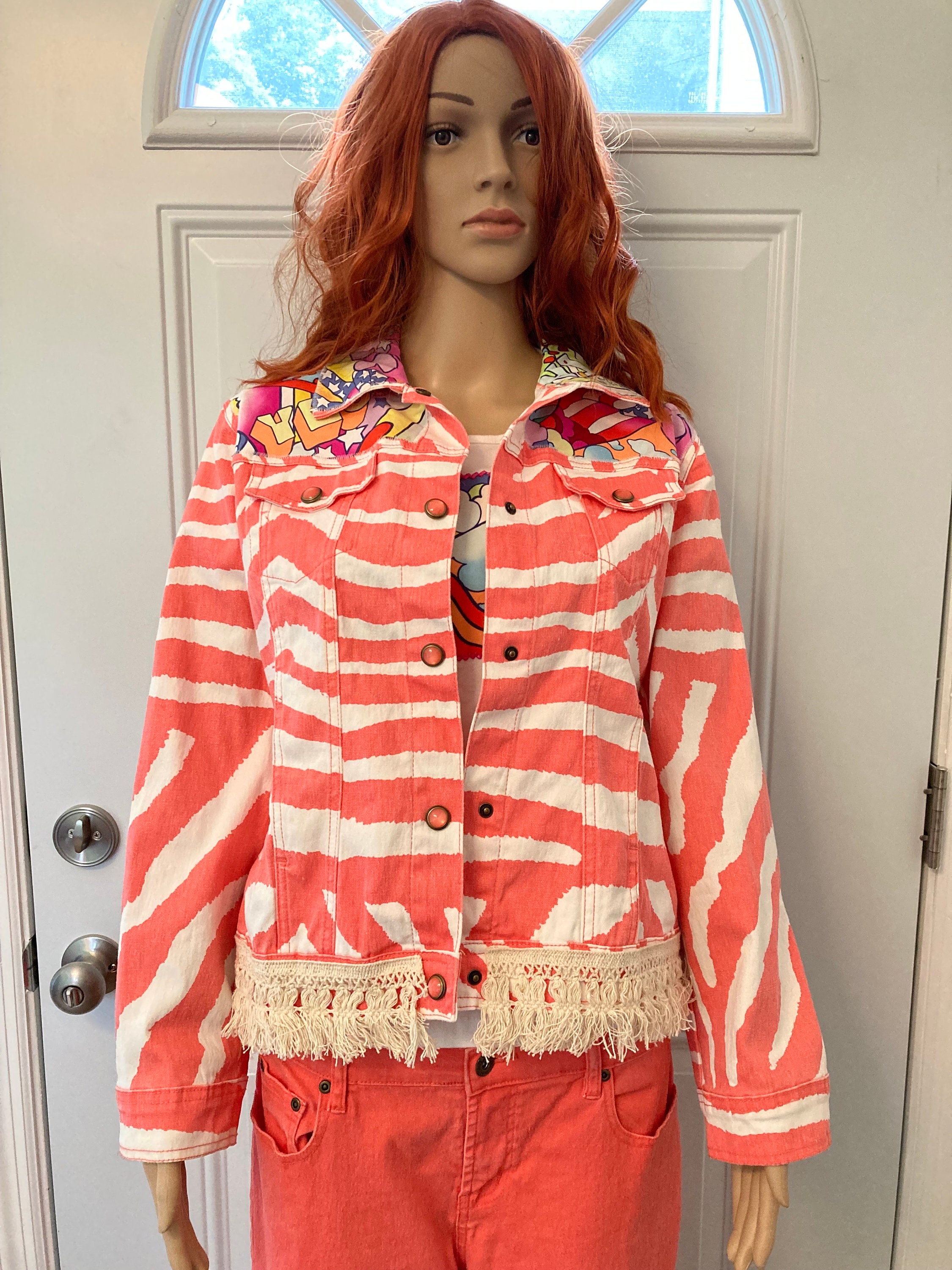 Peter Max Inspired Pop Art Jacket - Etsy