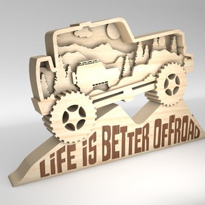 Multilayer off Road Vehicle SVG, Monster Truck Svg, Monster Car Scene ...