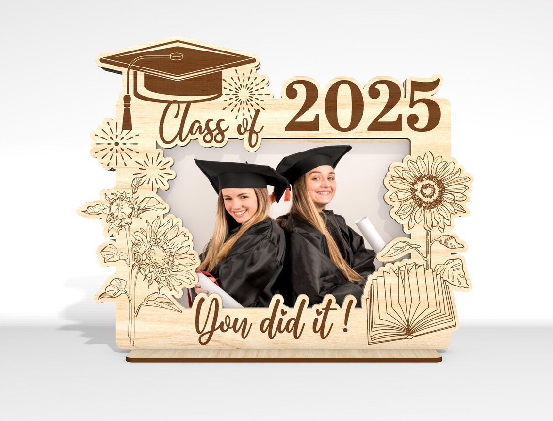 Graduation Photo Frame Svg Bundle, Graduation Picture Frame Svg, Class ...