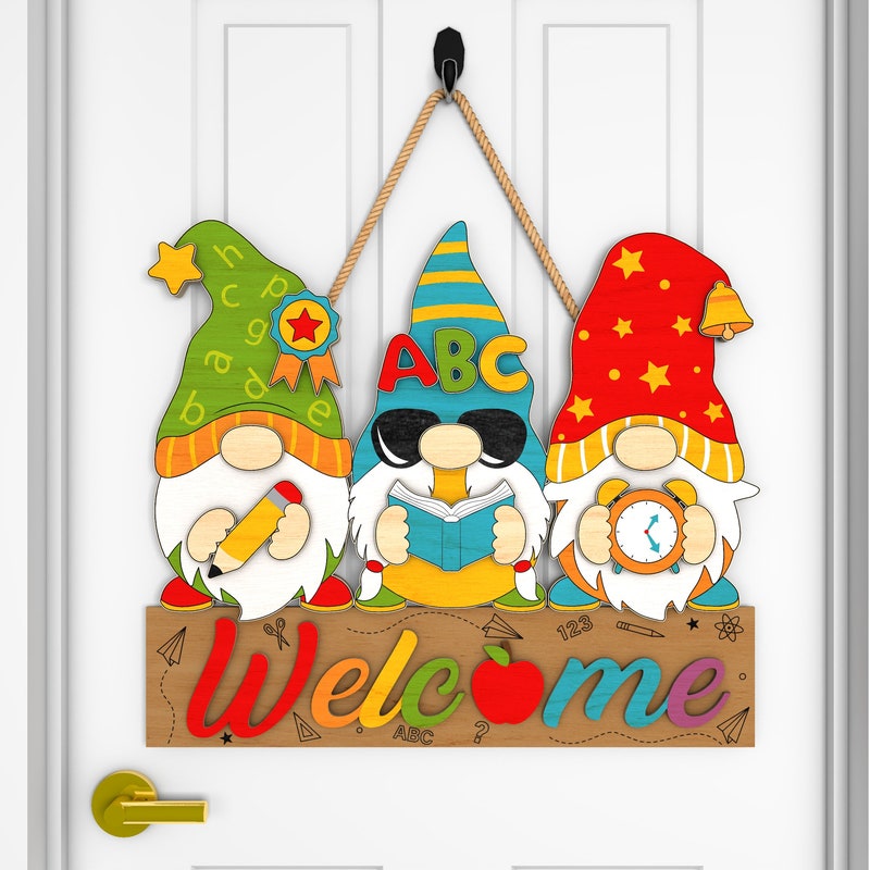 Gnome Welcome Sign - Etsy