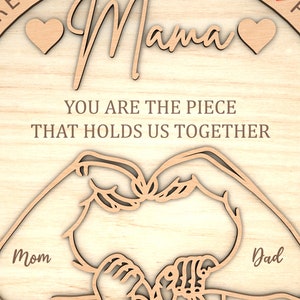 Personalized Mom and Kid Hands Sign SVG, Gift for Mom,mothers Day Svg ...