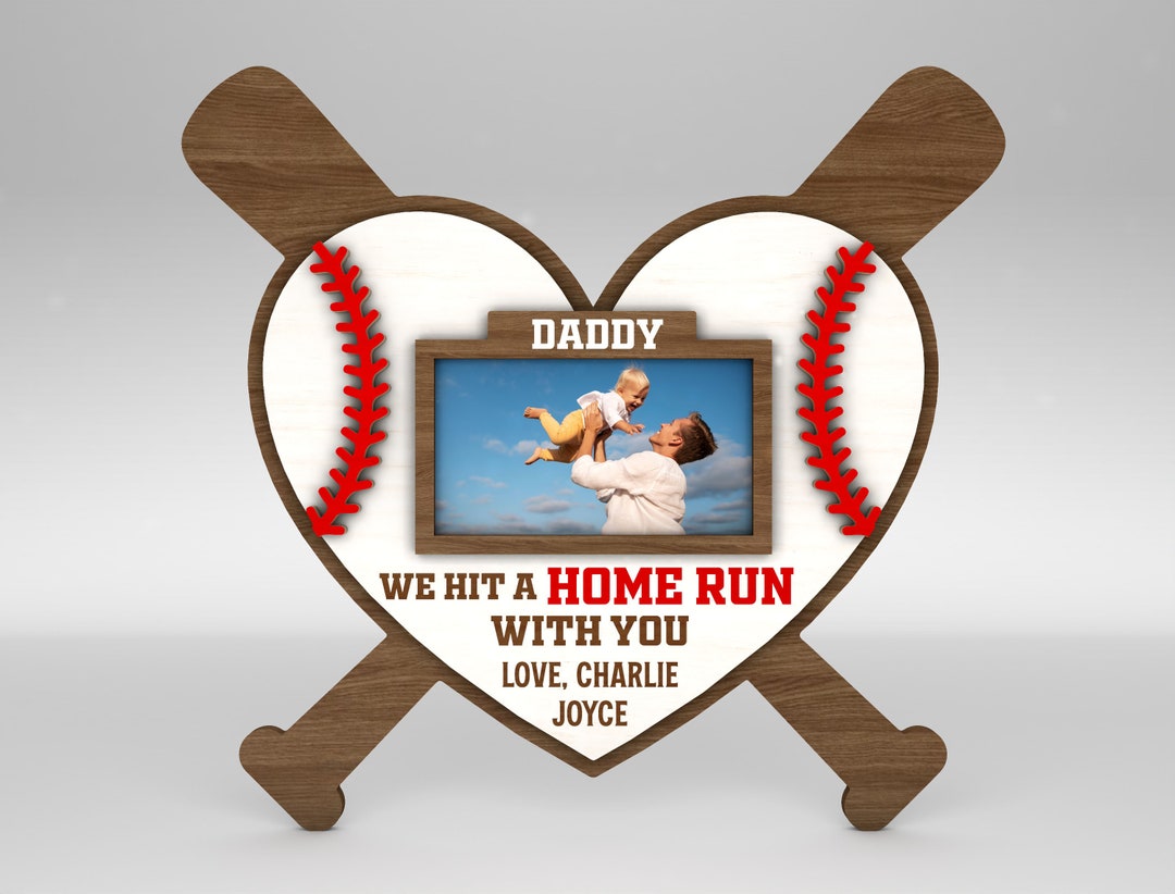 Personalized We Hit A Home Run With You Sign SVG, Baseball Dad Svg ...