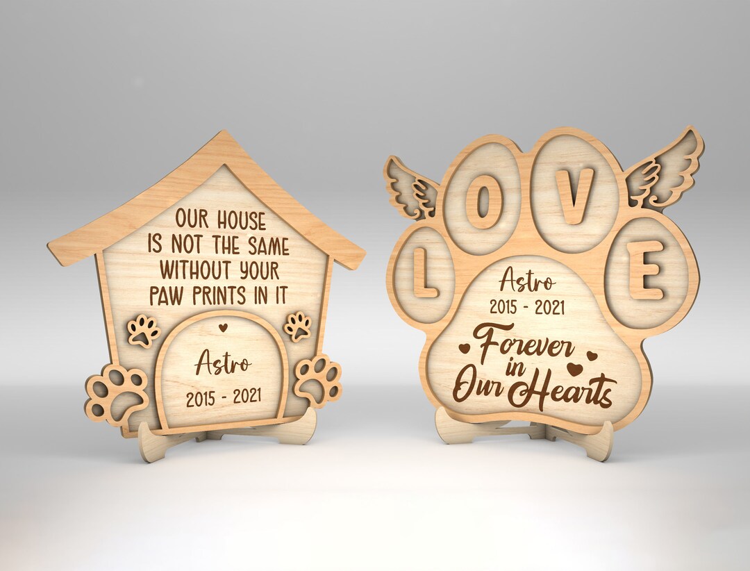 Personalized Custom Pet Loss Sign SVG, Dog Memorial Sign Svg, Loss of ...