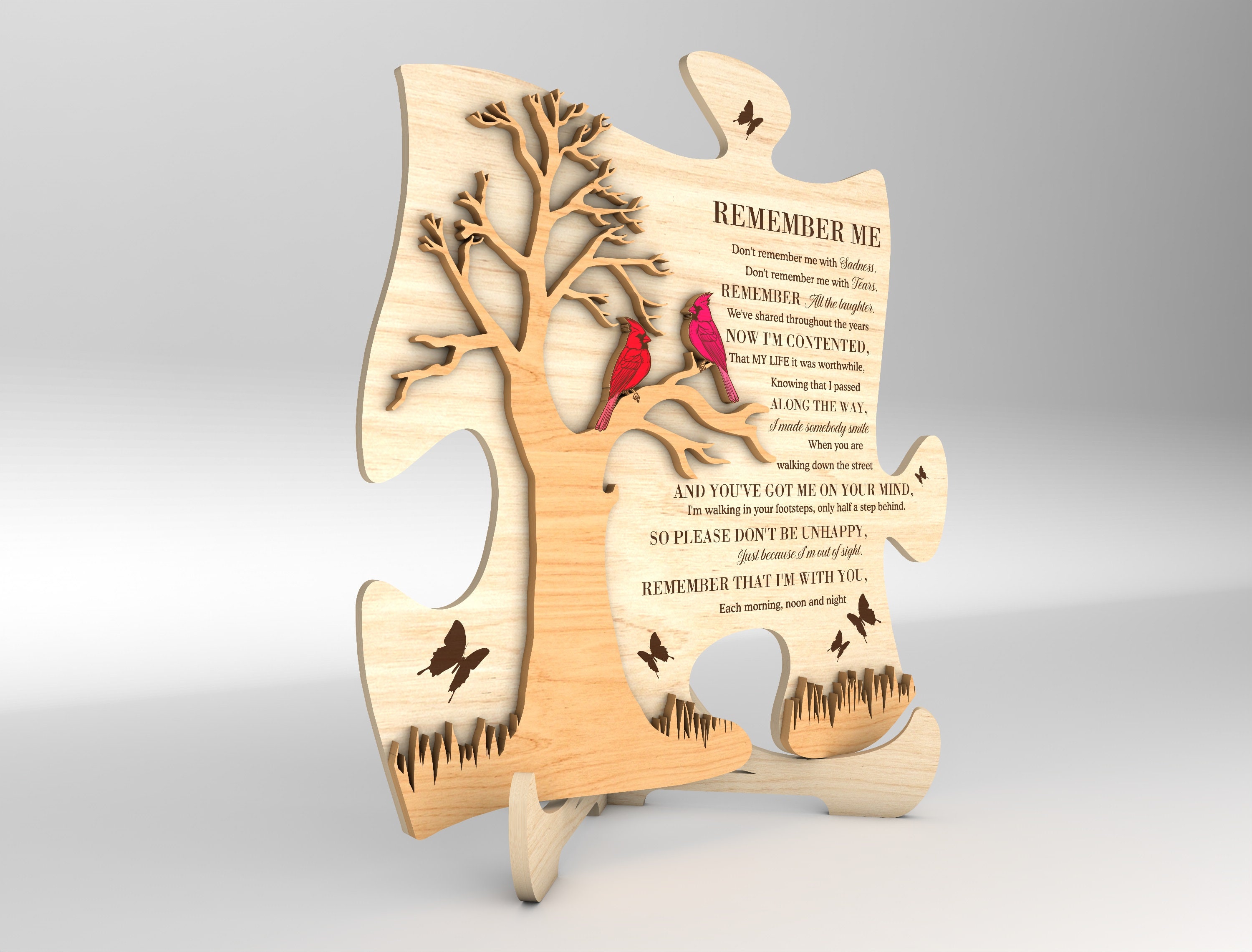 Cardinal Bird Memorial Sign SVG, Memorial Sign Svg, Loss of Loved One ...