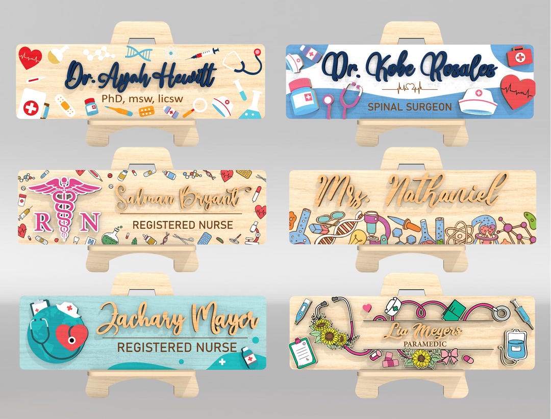 Personalized Nurse Desk Sign SVG, Doctor Desk Sign Svg, Nurse ...