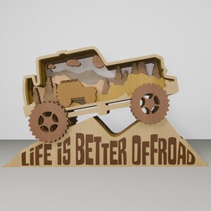 Multilayer off Road Vehicle SVG, Monster Truck Svg, Monster Car Scene ...
