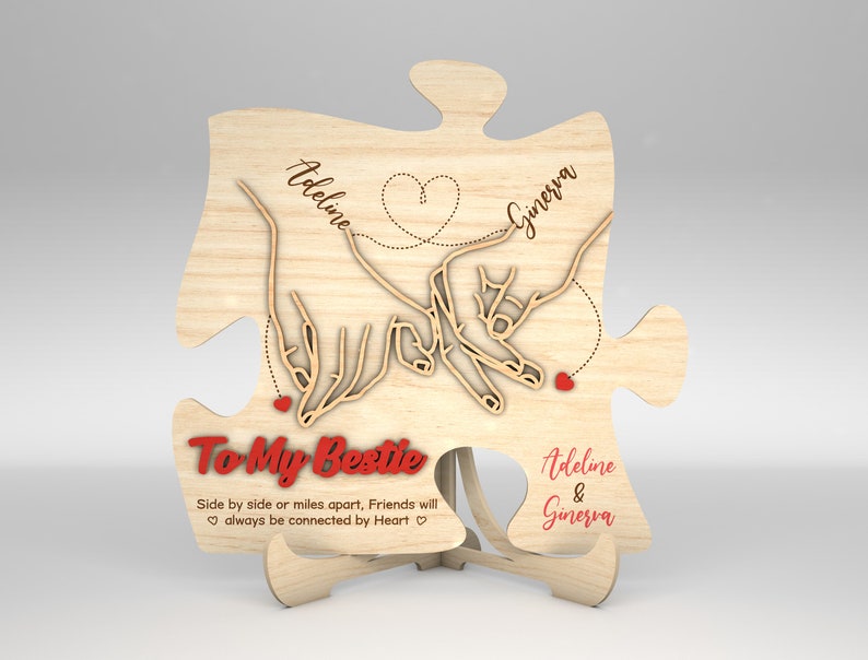 Personalized Bestie Hands Puzzle Sign Svg,gift for Bestie,best Friend ...