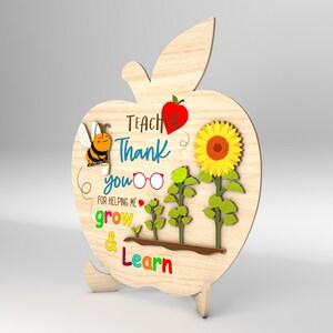Personalized Teacher Apple Sign Svg,gift for Teacher, Teacher Heart ...