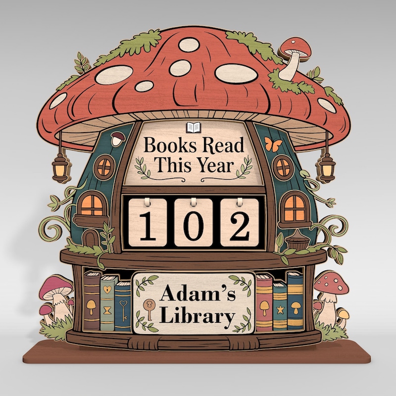 Book Counter Mushroom - Etsy