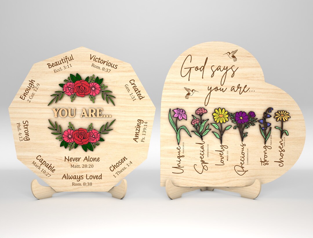 You Are Beautiful Christian Sign SVG, Bible Verse Svg, God Says You Are ...