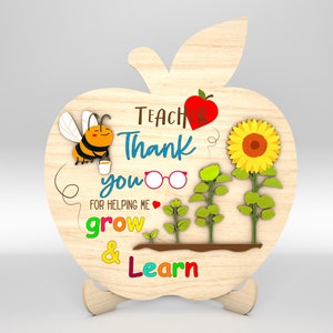 Personalized Teacher Apple Sign Svg,gift for Teacher, Teacher Heart ...