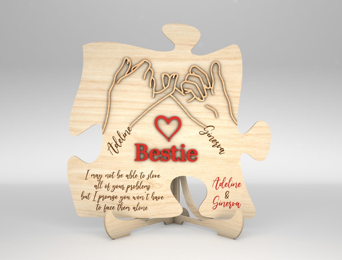 Personalized Bestie Hands Puzzle Sign Svg,gift for Bestie,best Friend ...