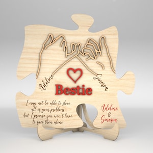 Personalized Bestie Hands Puzzle Sign Svg,gift for Bestie,best Friend ...