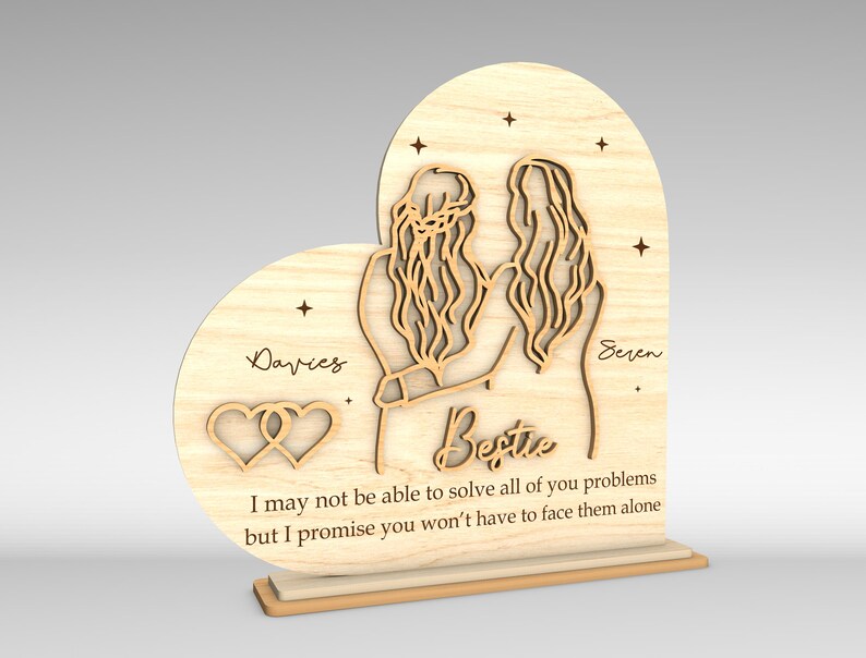Personalized Bestie Hands Heart Sign Svg,gift for Bestie,best Friend ...